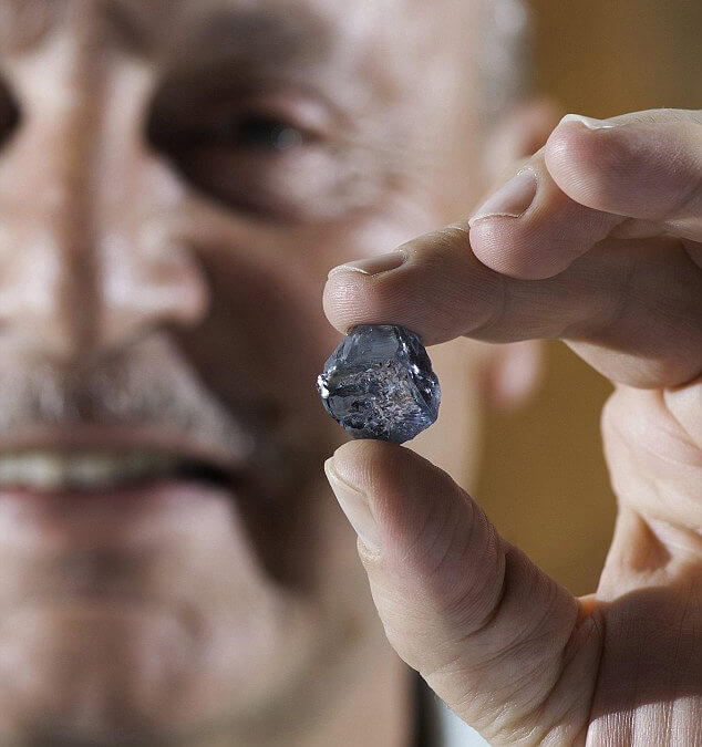 Raw Diamonds In Rocks